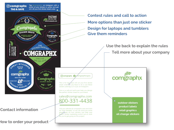 Sticker Sheets are Perfect For Online Brands - Comgraphx